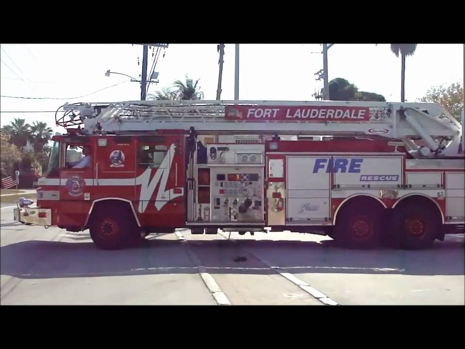 Fort Laurderdale Fire/Rescue *Engine 2/Ladder 2* - YouTube