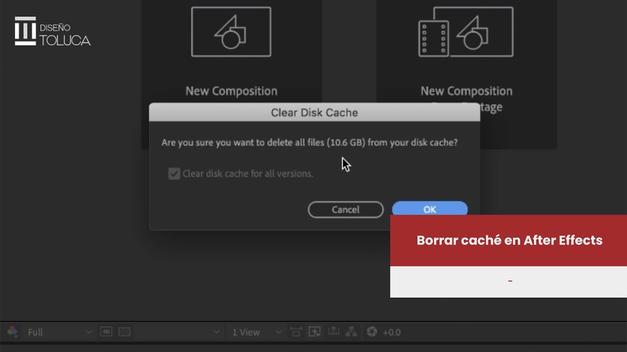 Borrar Memoria Cach En After Effects YouTube Borrar Memoria Cach En After Effects YouTube