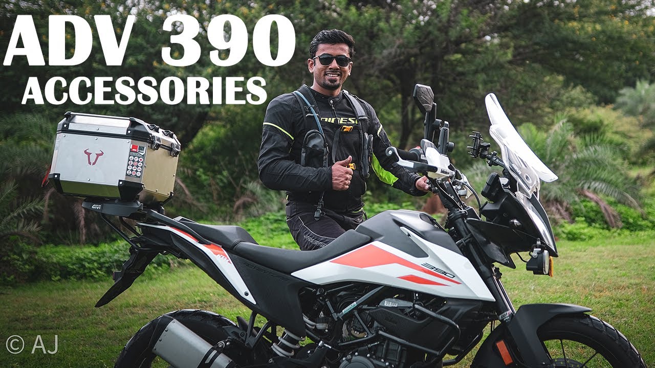 Touring Accessories For The KTM ADV 390 | Customized ADV 390 | AJ 390 ...