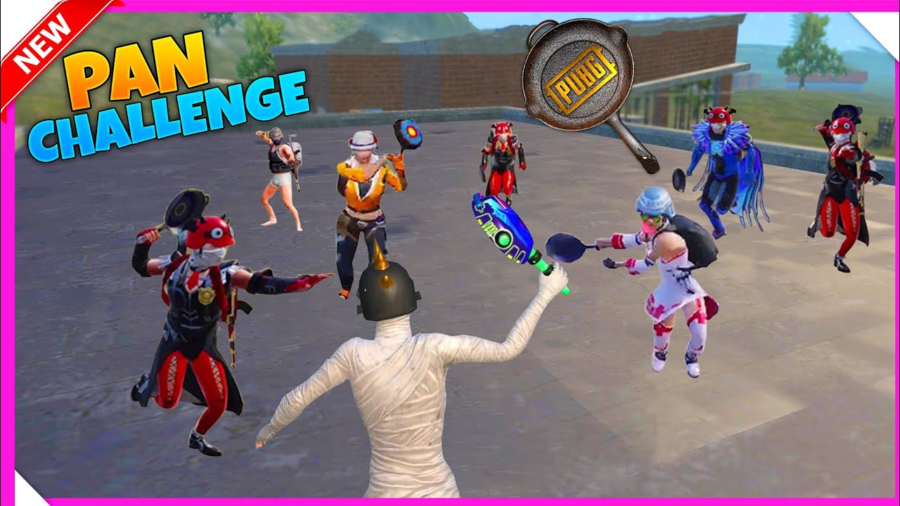 ONLY PAN Challenge in Pubg Lite🍳New World Record Pan Fight Only in Pubg ...