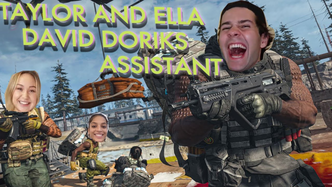 Taylor and Ella David Dobrik's Assistant Start the day! (COD) - YouTube