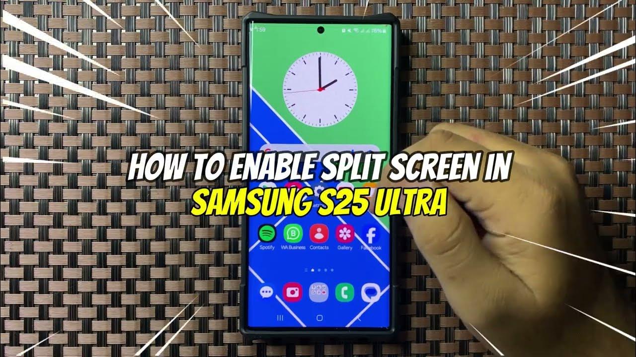 How to Enable Split Screen in Samsung Galaxy S25 Ultra | Enable Multi-Window for All Apps - YouTube