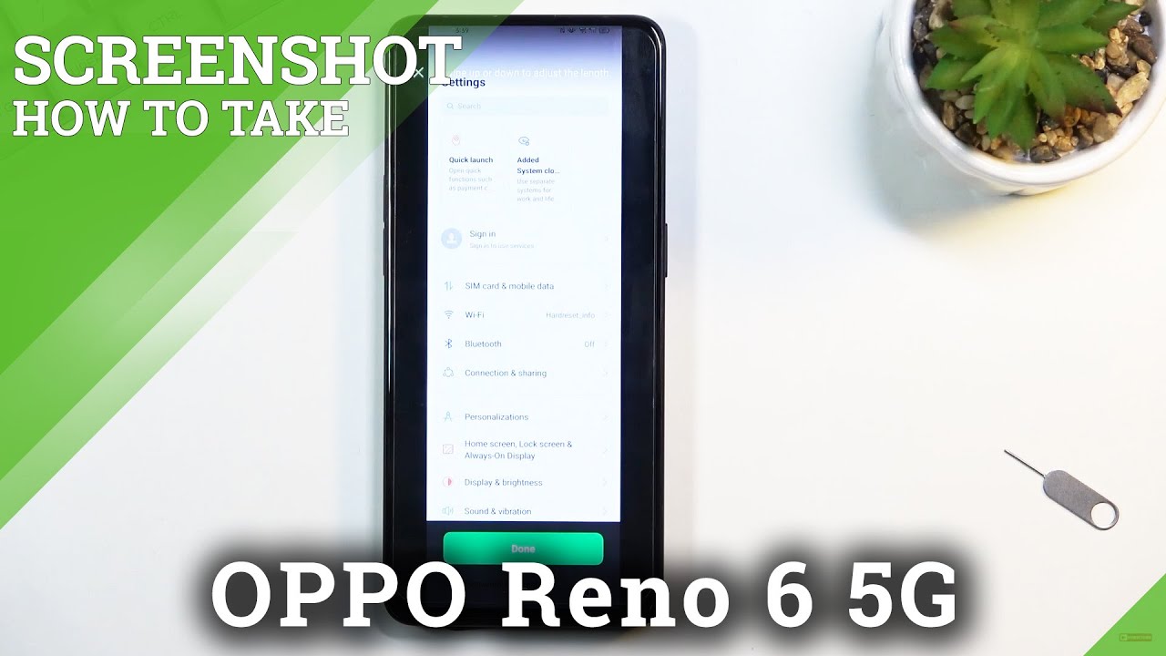 How to Take Screenshot on OPPO Reno 6 5G - Capture Screenshot Method ...