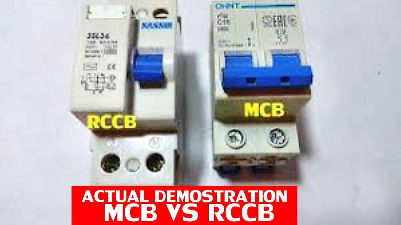Which is Better MCB vs RCCB - YouTube