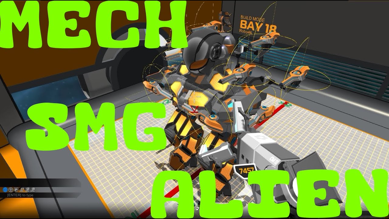 ROBOCRAFT: Tutorial alien Mech SMG - YouTube