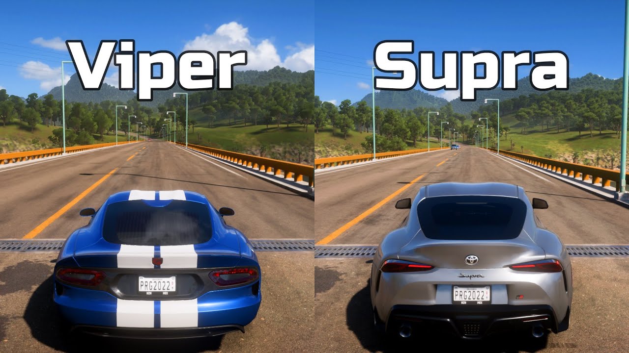Forza Horizon 5: Dodge SRT Viper GTS vs Toyota GR Supra - Drag Race ...