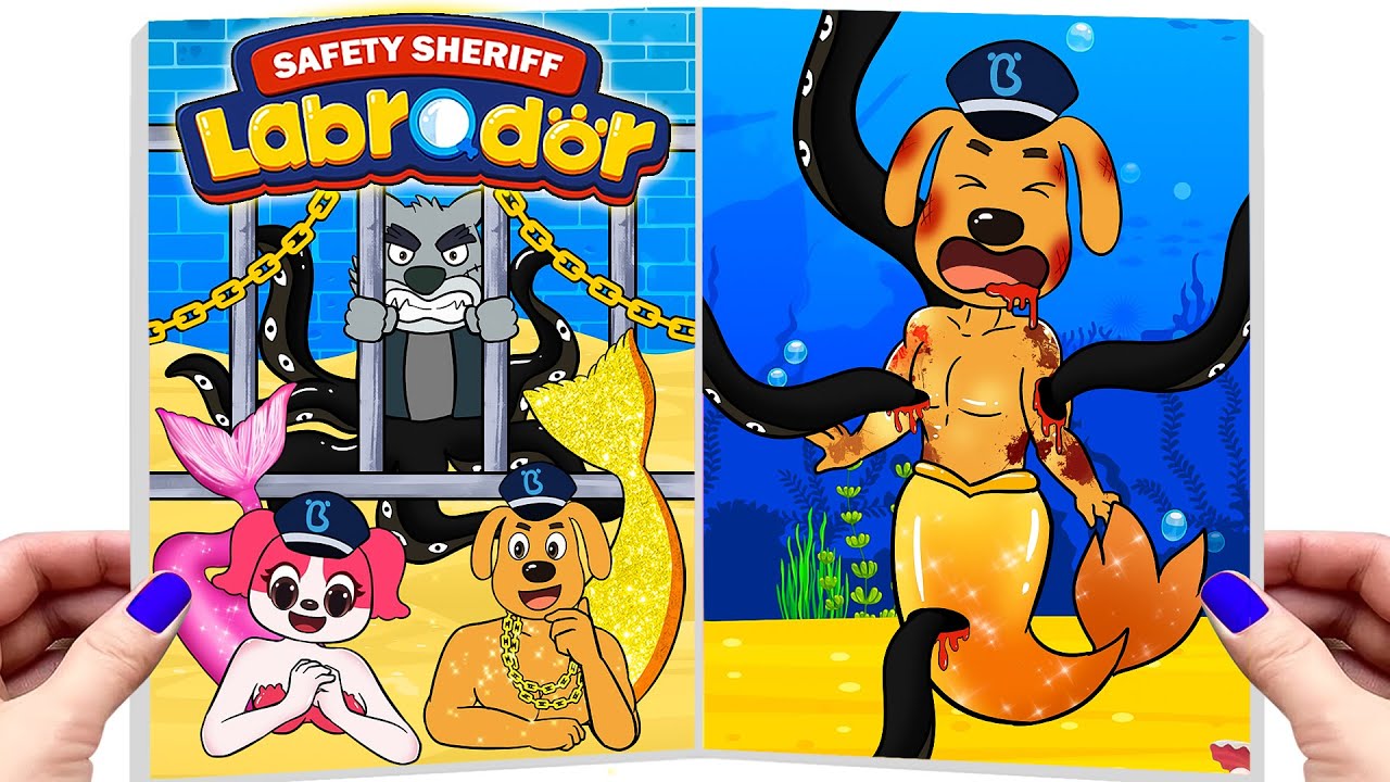 [ Paper DIY ] ️Making Quiet Book Sheriff Labrador | Sheriff Labrador ...