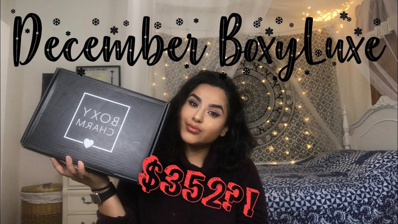 DECEMBER BOXYLUXE UNBOXING - YouTube