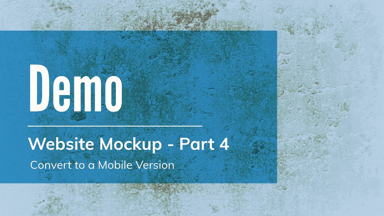 Photoshop Demo - Website Mockup, Part 4 - YouTube