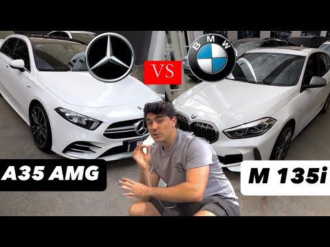 BMW 135i VS MERCEDES A35 AMG: COMPARACIÓN rápida de los Hatch con 300 HP - YouTube