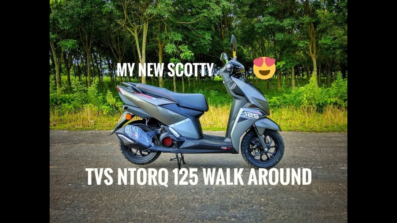 My Tvs ntorq 125 Walkaround And Exhaust Sound.. - YouTube
