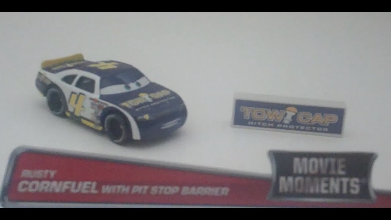 Mattel Disney/Pixar Cars Rusty Cornfuel w/ Pit Stop Barrier Review ...