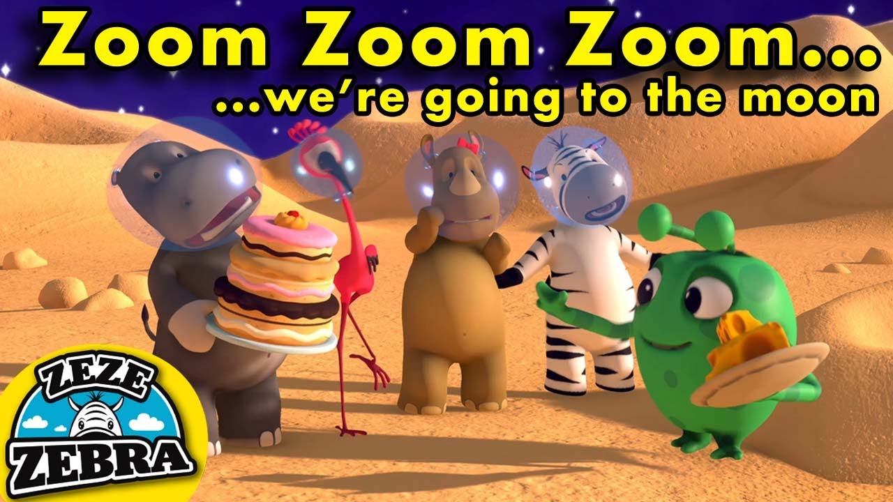 Zoom Zoom Zoom We're Going to the Moon nursery rhyme | Top English ...