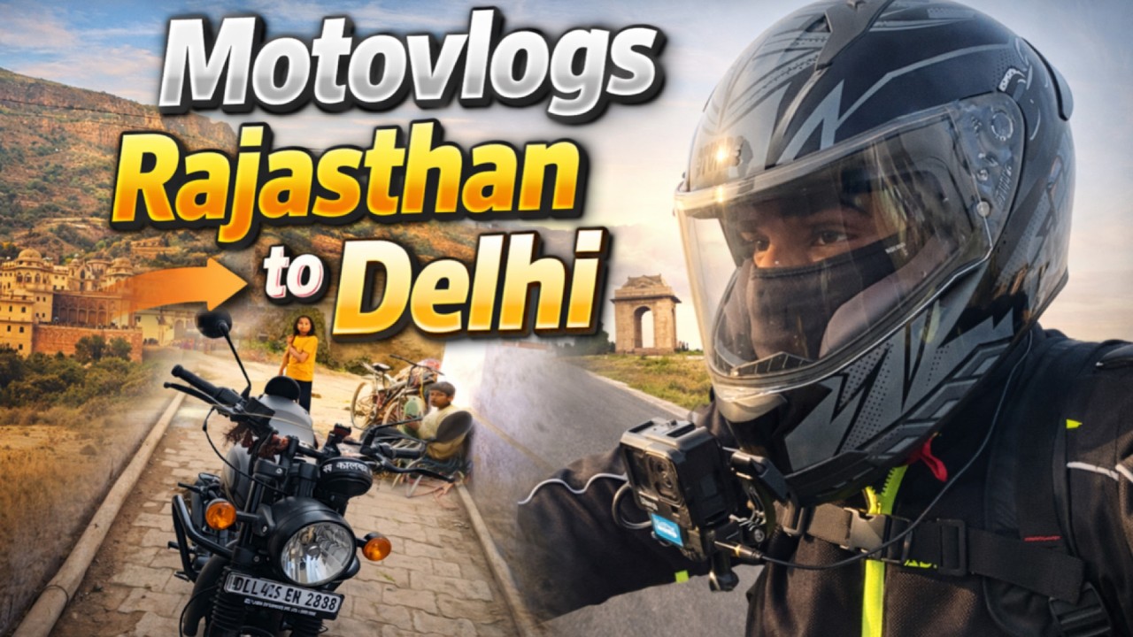 Rajasthan to Delhi 200km+ Solo Ride | Hunter 350| Motovlogs | Samir ...