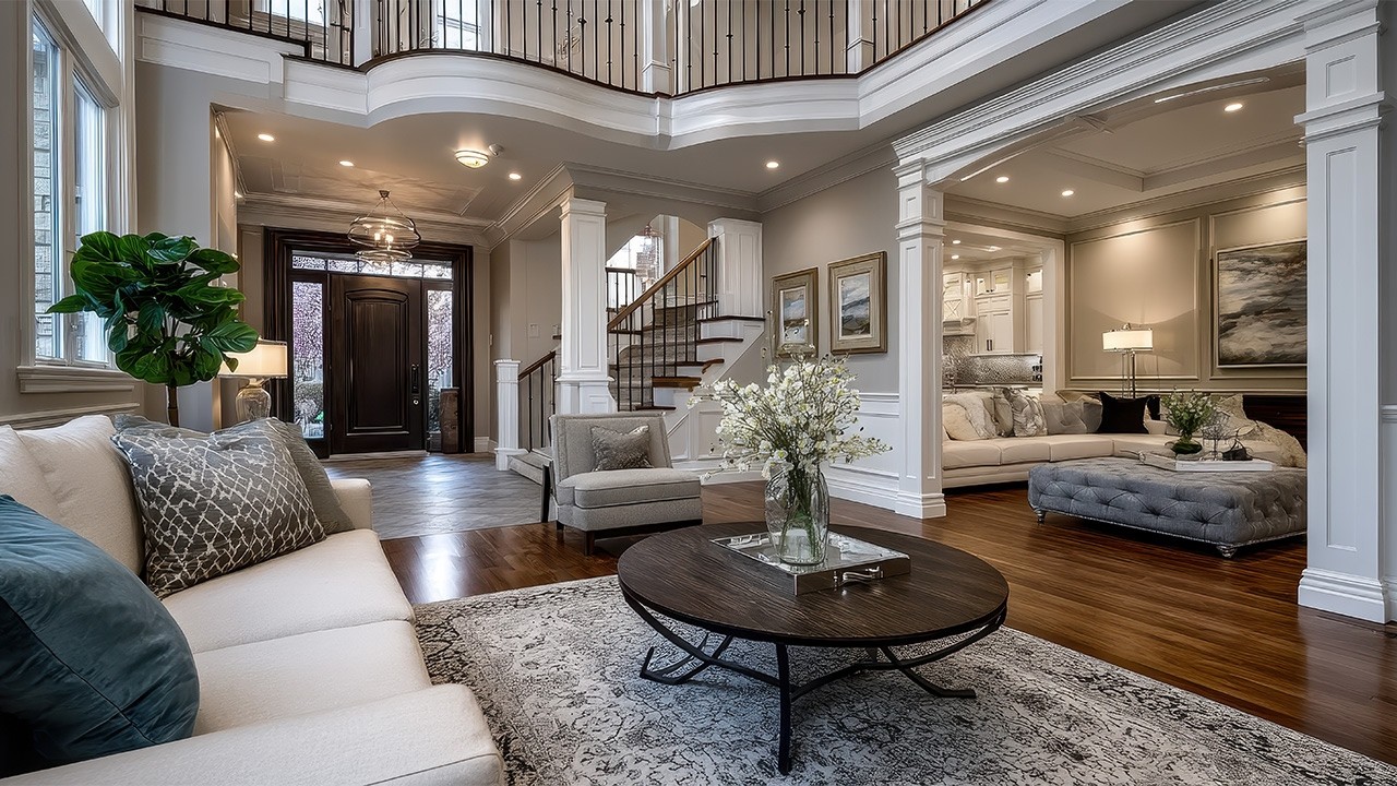 How to Design a Quiet Luxury Foyer to Living Room Transition - YouTube