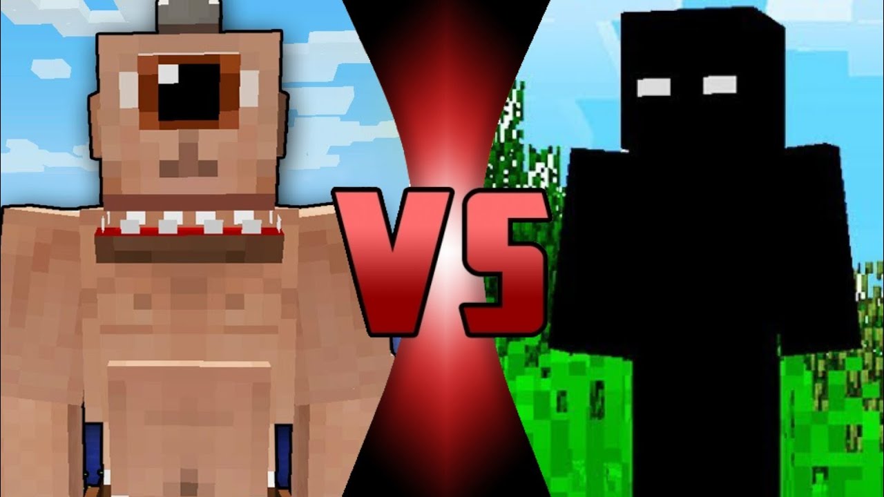 Cyclops vs Null - Minecraft PE (Addon Experiment) - YouTube