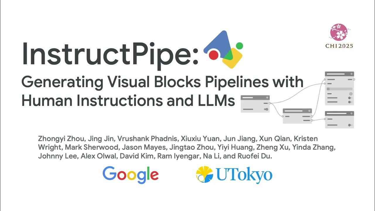 [CHI 25 preview] InstructPipe: Generating Visual Blocks Pipelines with Human Instructions and ...