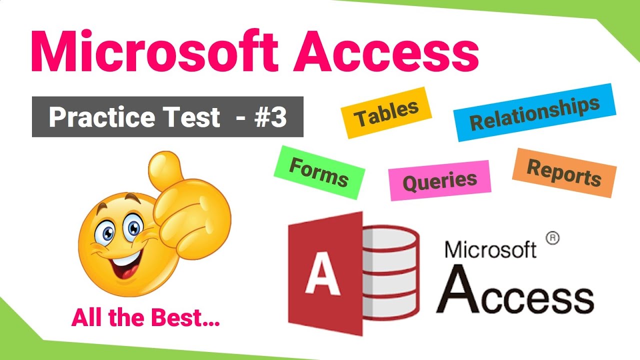 Microsoft Access MCQ | Table | Form | Query | Report | Relationship ...