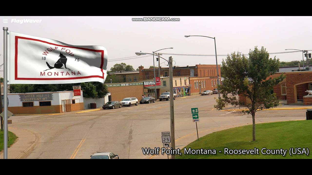 Wolf Point, Montana Flag - Roosevelt County - YouTube