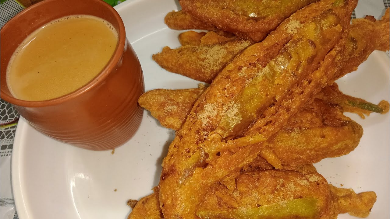 masaledar mirchi ke pakode/mirchi bhaji/mirchi ke pakode/tea time ...