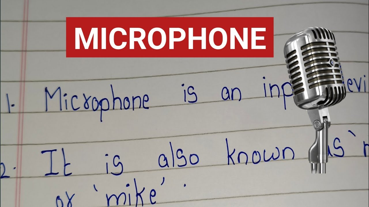Essay on Microphone / 10 Lines on Microphone/ Microphone essay in ...