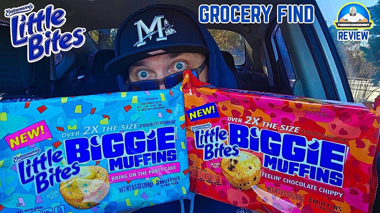 Entenmann's® Little Bites Biggie Muffins Review! 🍫🎂 | Chocolate Chip ...