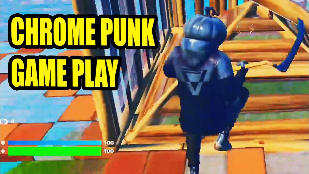 Chrome Punk Skin Game Play in Fortnite - YouTube