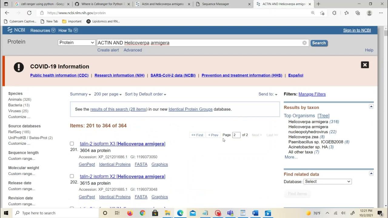 How to download protein sequences from NCBI- Tutorial | Tutorial 01 ...