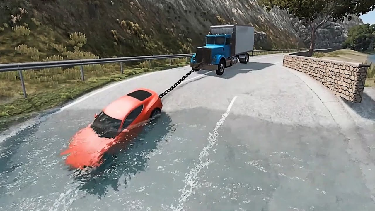 How to rescue a car in BeamNG Drive - YouTube