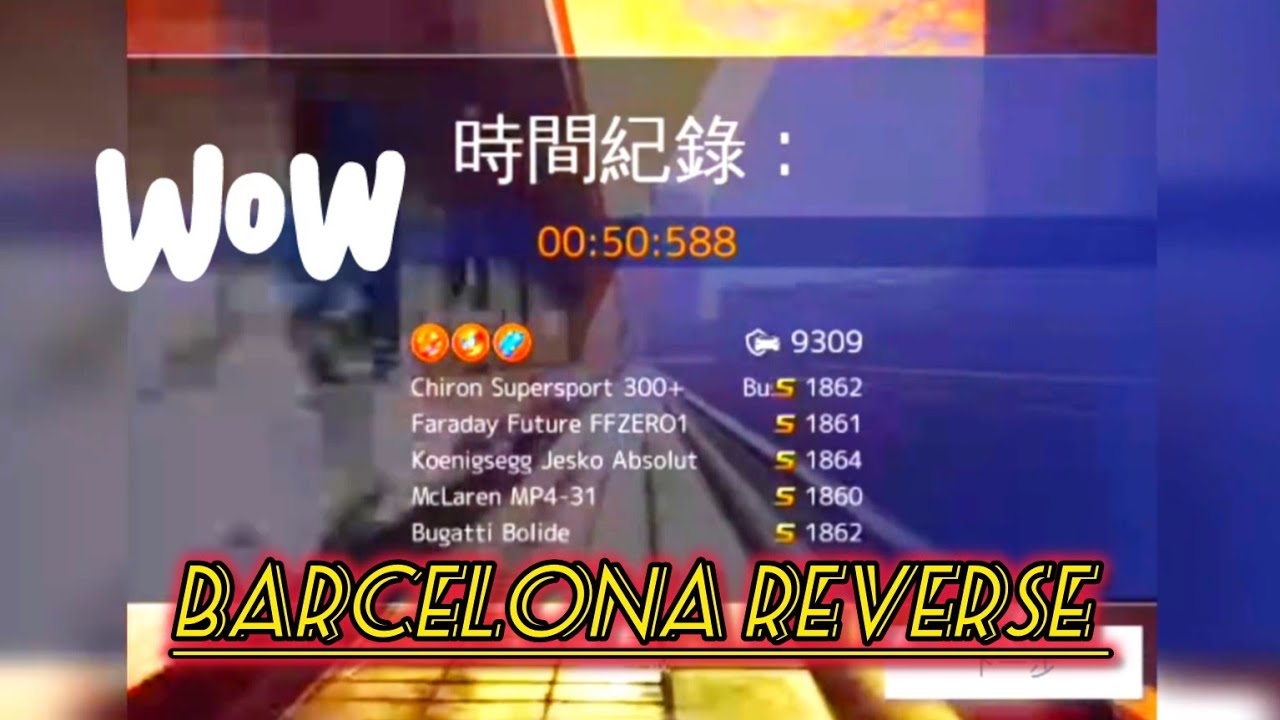 TWL-Hong WR time in Barcelona Reverse Gauntlet ; Must Watch | Asphalt 8 ...