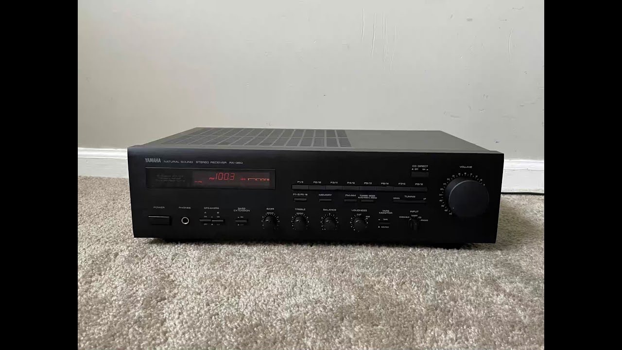 Yamaha RX-350 Home Stereo Audio AM FM Receiver - YouTube
