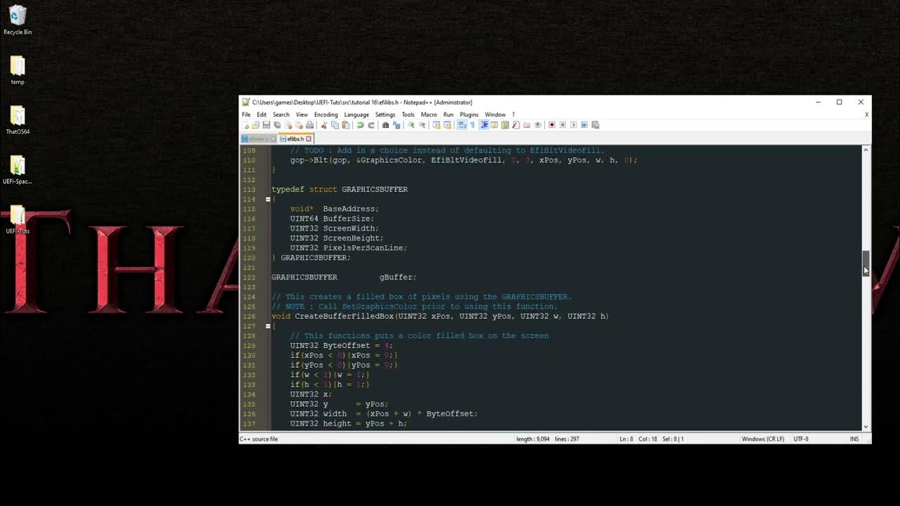 20. OSDev EFI based Bootloader - GOP - Graphics 2 - YouTube