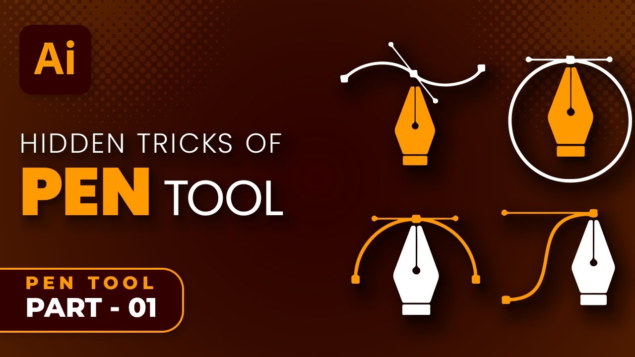 Pen Tool (Part - 01) - Adobe illustrator - Class 5 - Urdu / Hindi - YouTube