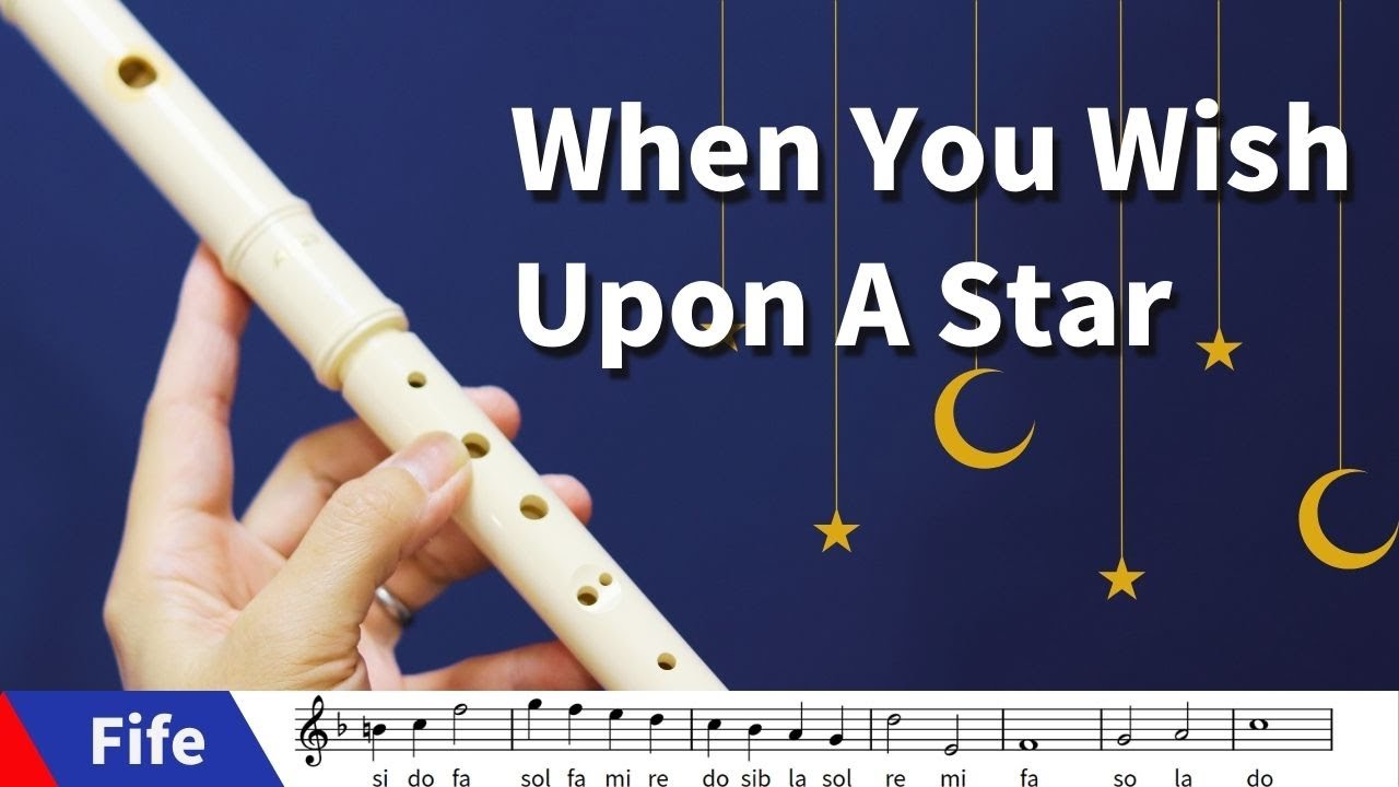 Fife music | When You Wish Upon A Star (From "Pinocchio") | sheet music ...