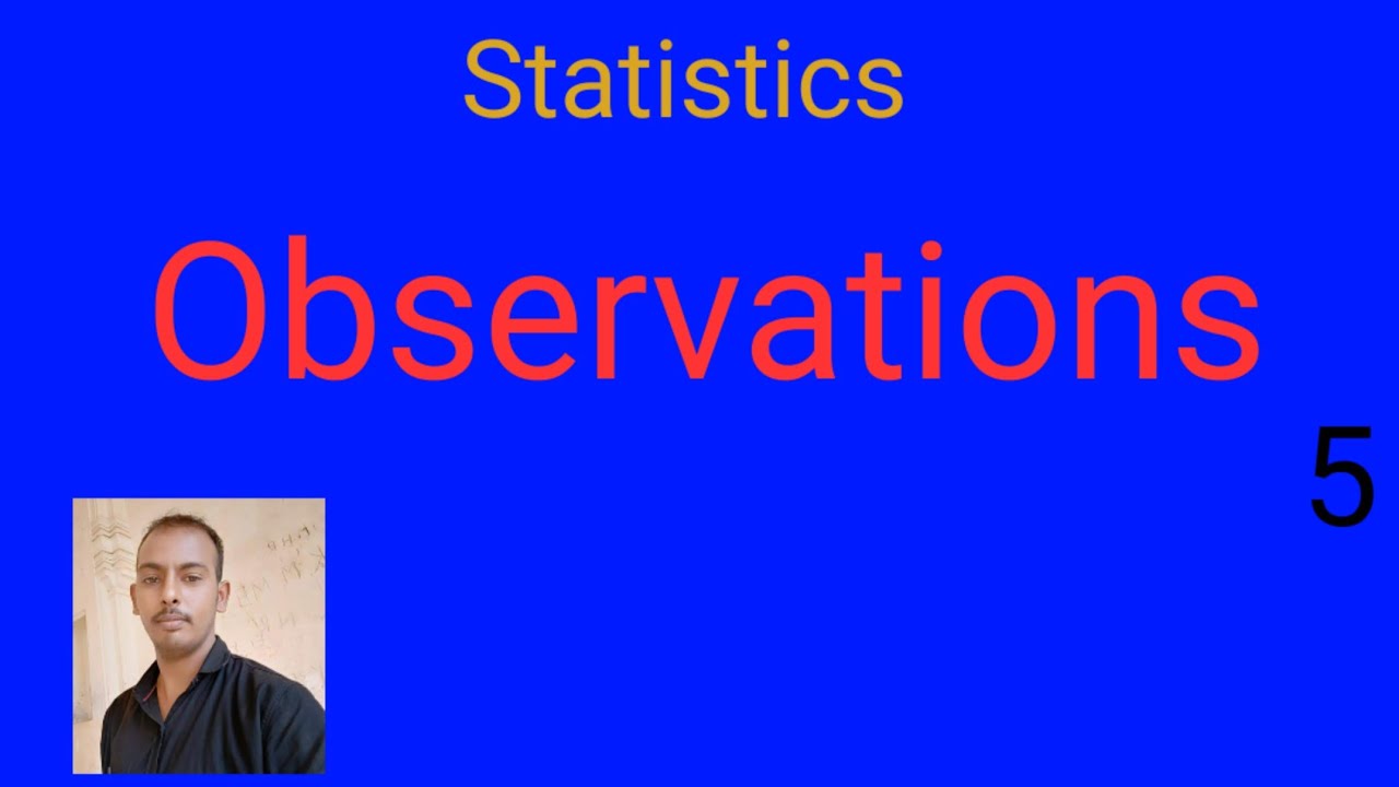 observation Definition In Statistics YouTube observation Definition In Statistics YouTube