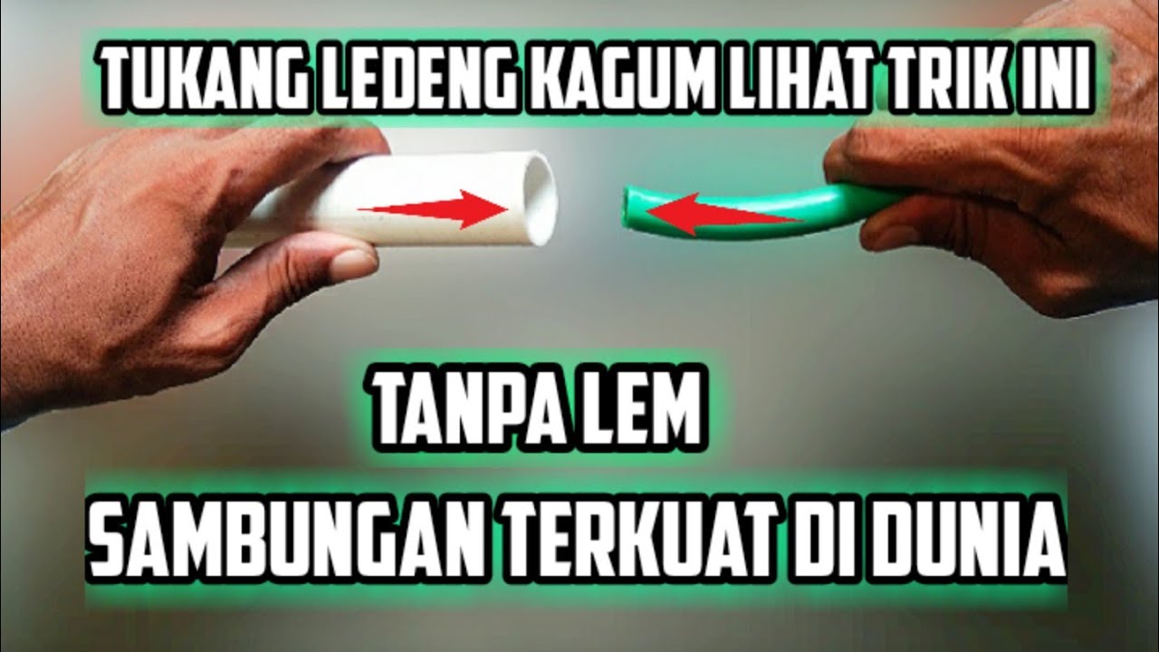 belum banyak yang tahu trik cara menyambungkan selang dengan paralon ...