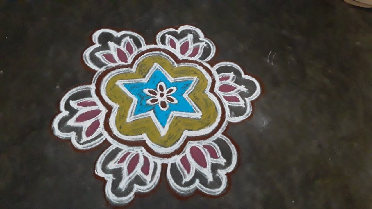 Star Rangoli Kolam//Pongal Special//Sankranthi Muggulu - YouTube