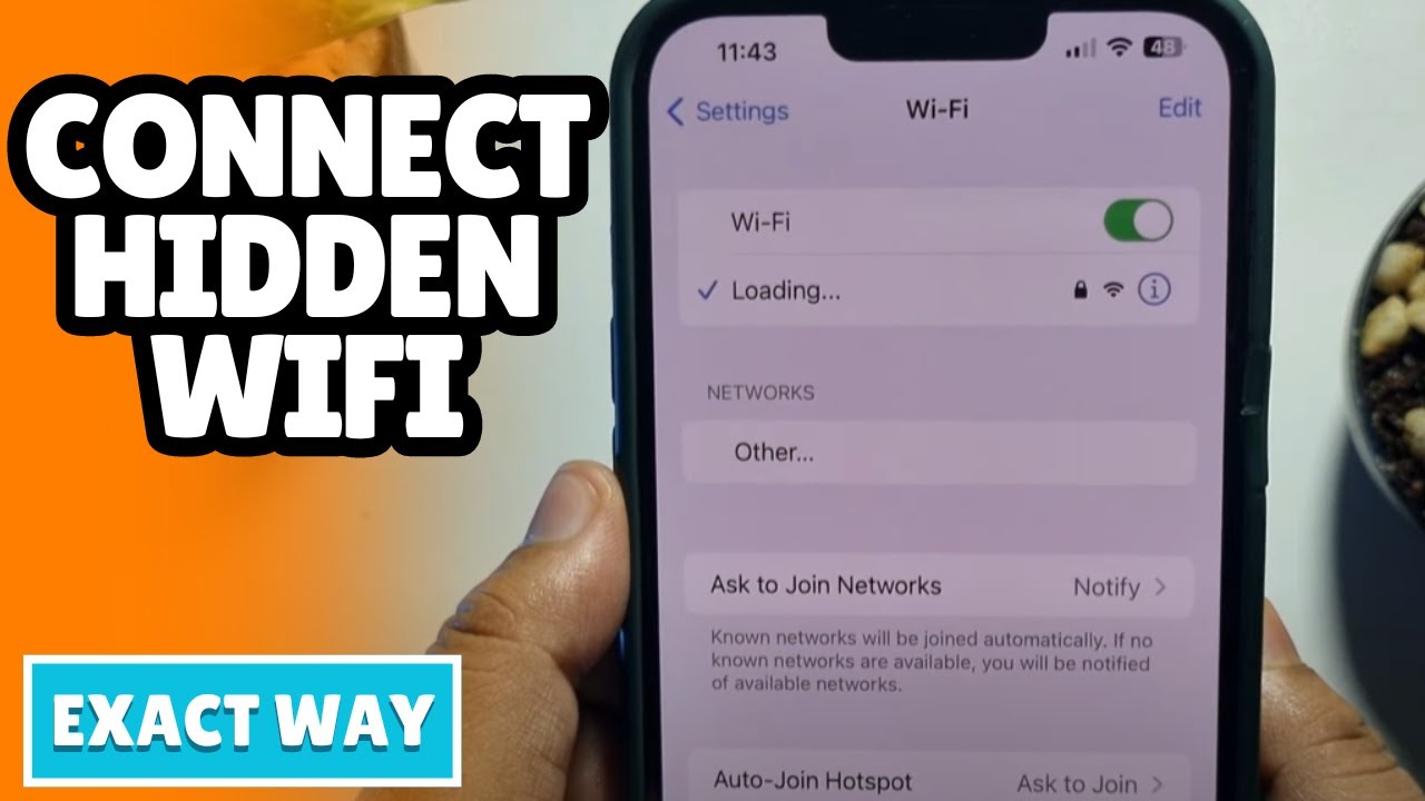 How to Connect to Hidden WiFi on Iphone | Full Guide - YouTube