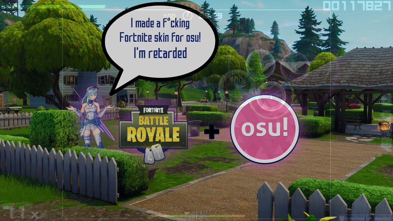 J'ai fait un skin Fortnite sur osu! - YouTube