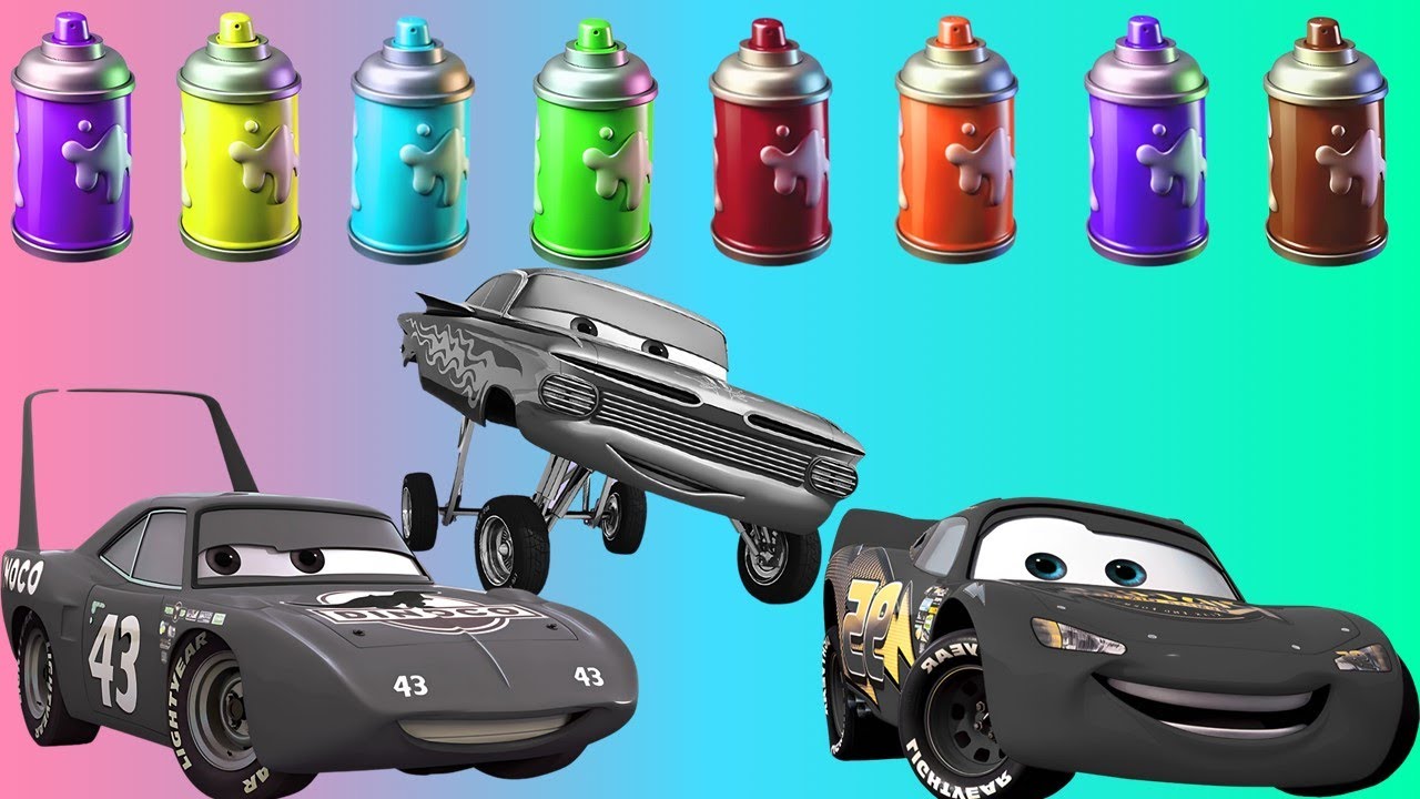 GUESS ALL THE COLORS OF LIGHTNING MCQUEEN’S TEAM 🎨🚗 | Menebak Warna Tim ...