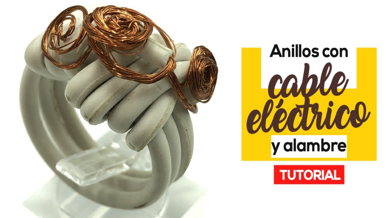 Como Hacer Anillos Con Cable Eléctrico Y Alambre Fáciles De Hacer - YouTube