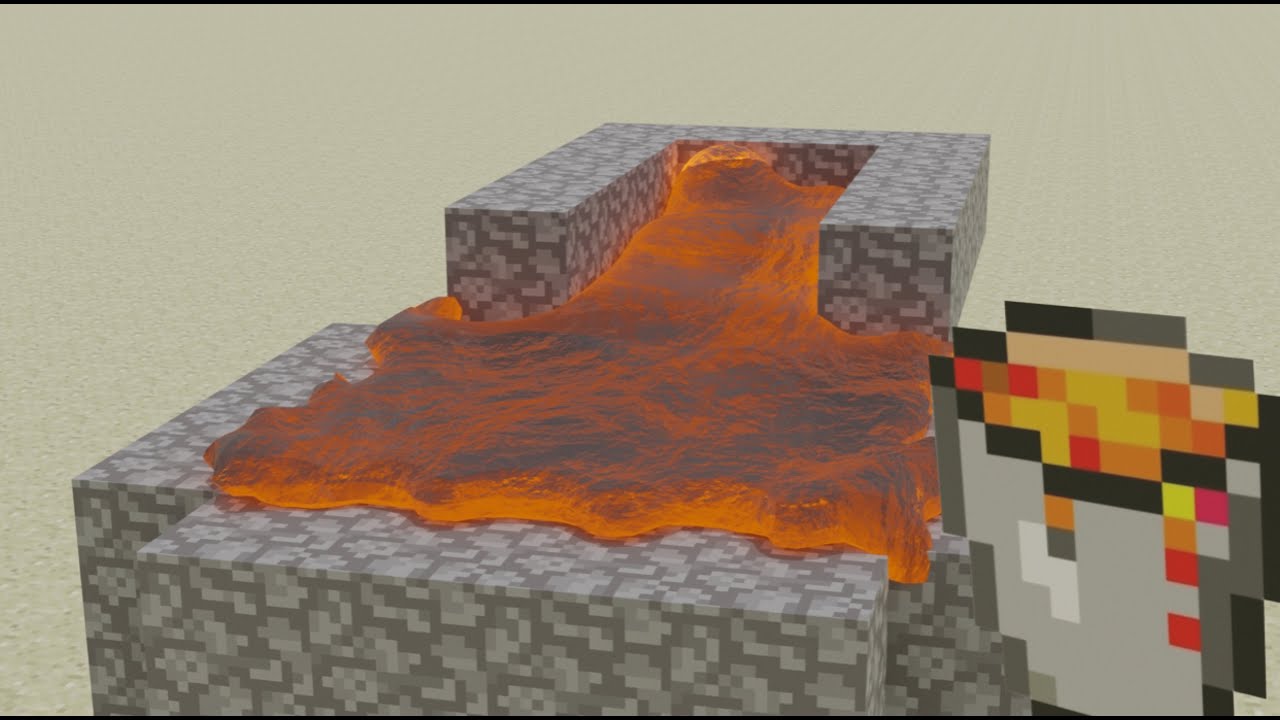 Realistic lava in Minecraft. - YouTube