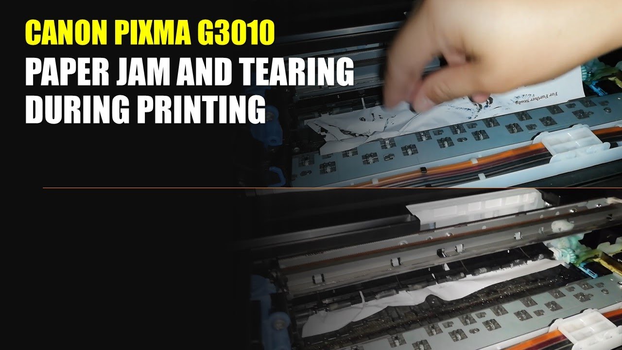 Canon Pixma G3010 Encounters Technical Issue | PAPER JAMMING AND ...