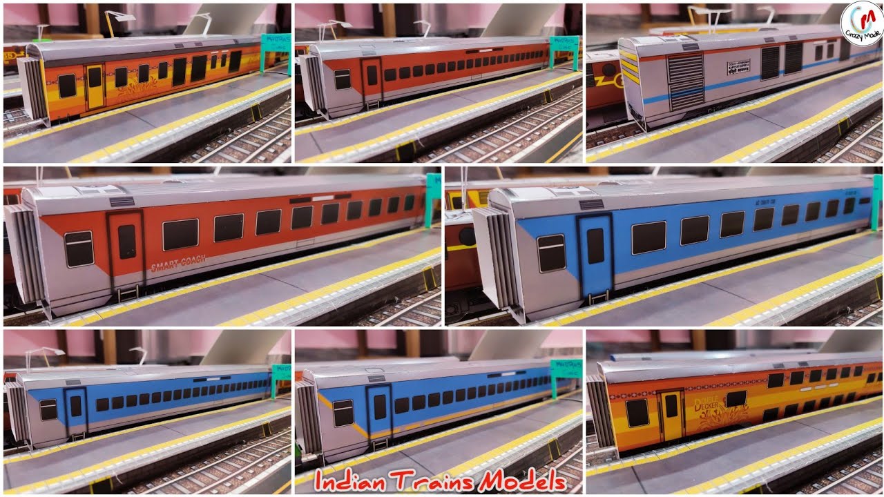 DIY Paper Train|Engine & Coach All Train Model| Train Model Collection ...