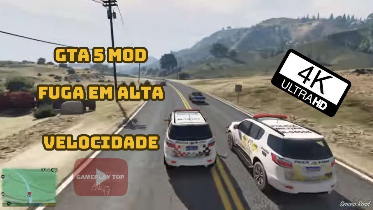 GTA 5 MOD, Fuga Em Alta Velocidade, - YouTube