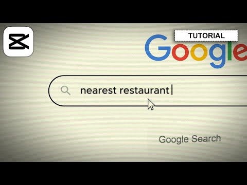 How to make Google Search Animation in Capcut