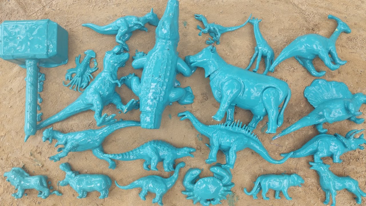 T-rex,😍 Kentrosaurus, 🥰Triceratops, Dimetrodon,Hunting Found Jurassic😱😱 ...