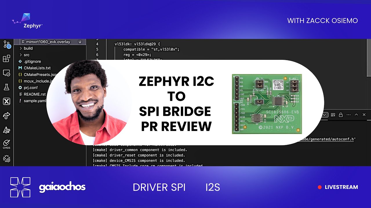 Zephyr I2C to SPI Bridge PR Review - YouTube