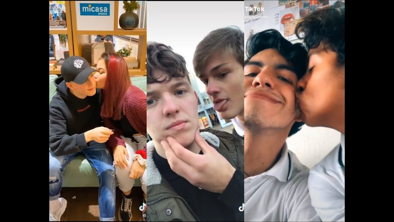 Kiss or Slap challenge on tiktok~ compilation - YouTube