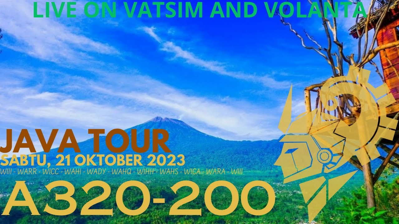 🔴LIVE | SATURDAY JAVA TOUR USING BANANA AIRLINES A320-200 | Live On ...